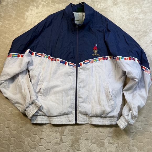 Speedo | Jackets & Coats | Vtg Olympic Games Jacket Mens Xl Atlanta 996 ...